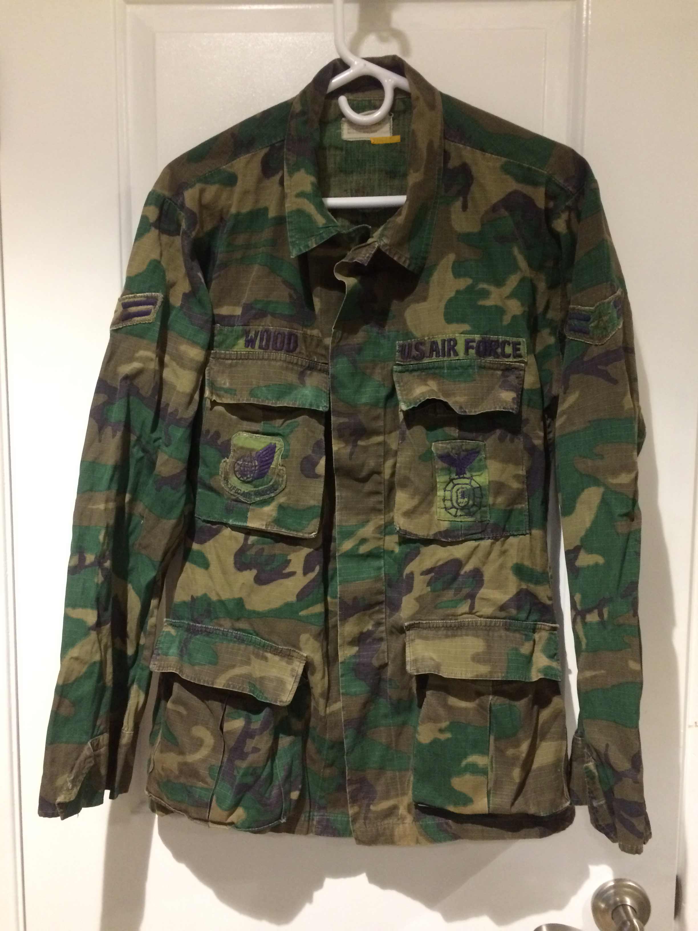 USAF Brown ERDL RDF Jacket with Green ERDL patches - CAMOUFLAGE ...