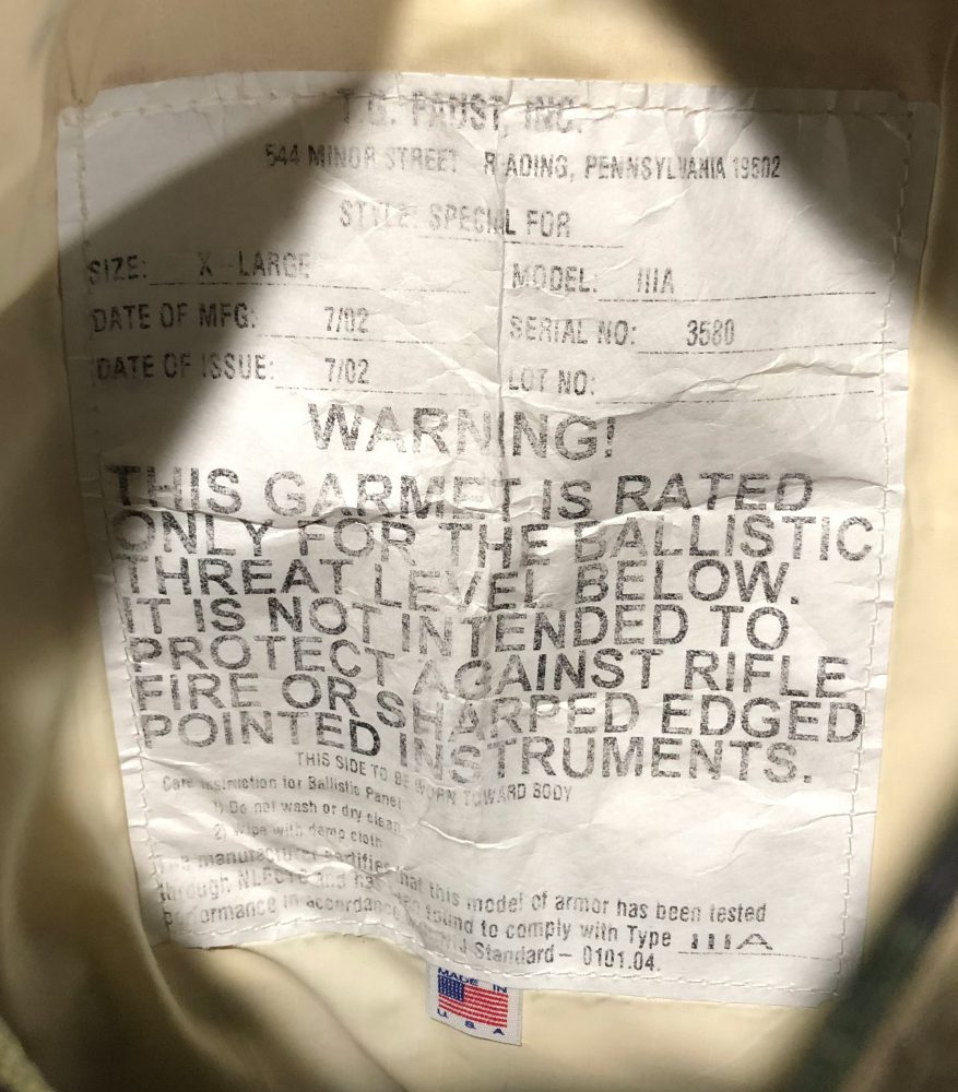 US TG Faust Special Forces Armor Vest (2002) | KommandoPost.com | KPS ...